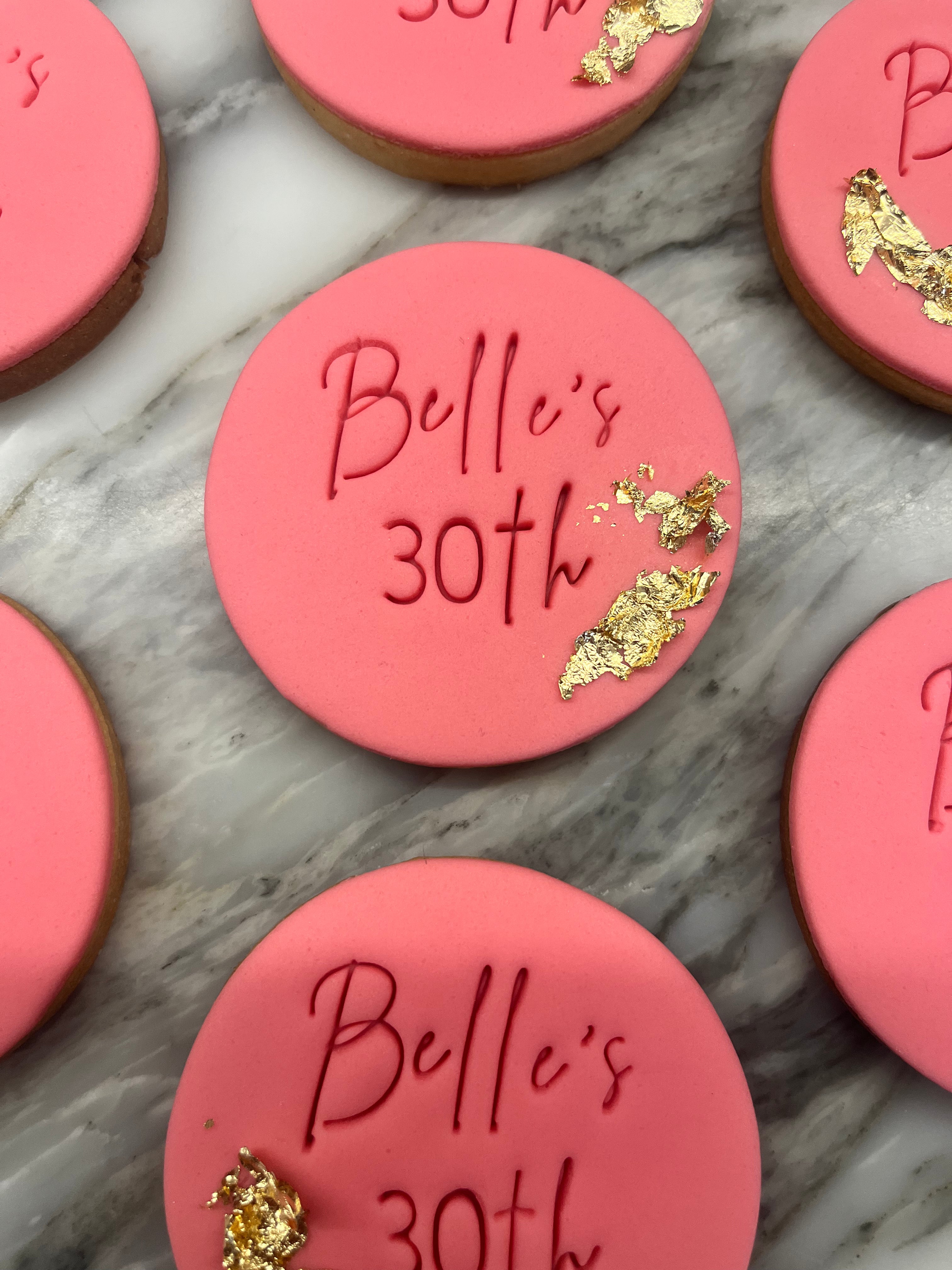Personalised (Name & Age) Cookies – MBC Cookies & Cakes